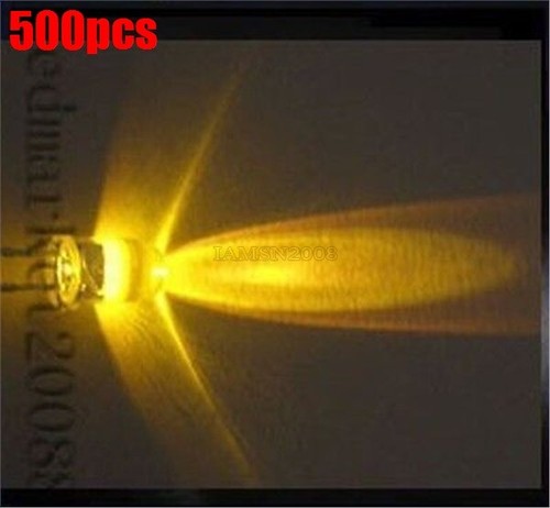 500Pcs 3Mm Yellow Round Led 5000Mcd Super Bright Led Lamp sh | eBay.de
