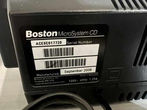 BOSTON MICROSYSTEM PORTABLE CD PLAYER WITH REMOTE AM/FM (Compare To ...