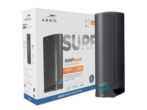 Arris G34 SURFboard® DOCSIS® 3.1 Gigabit Modem & Wi-Fi® 6 Router ...