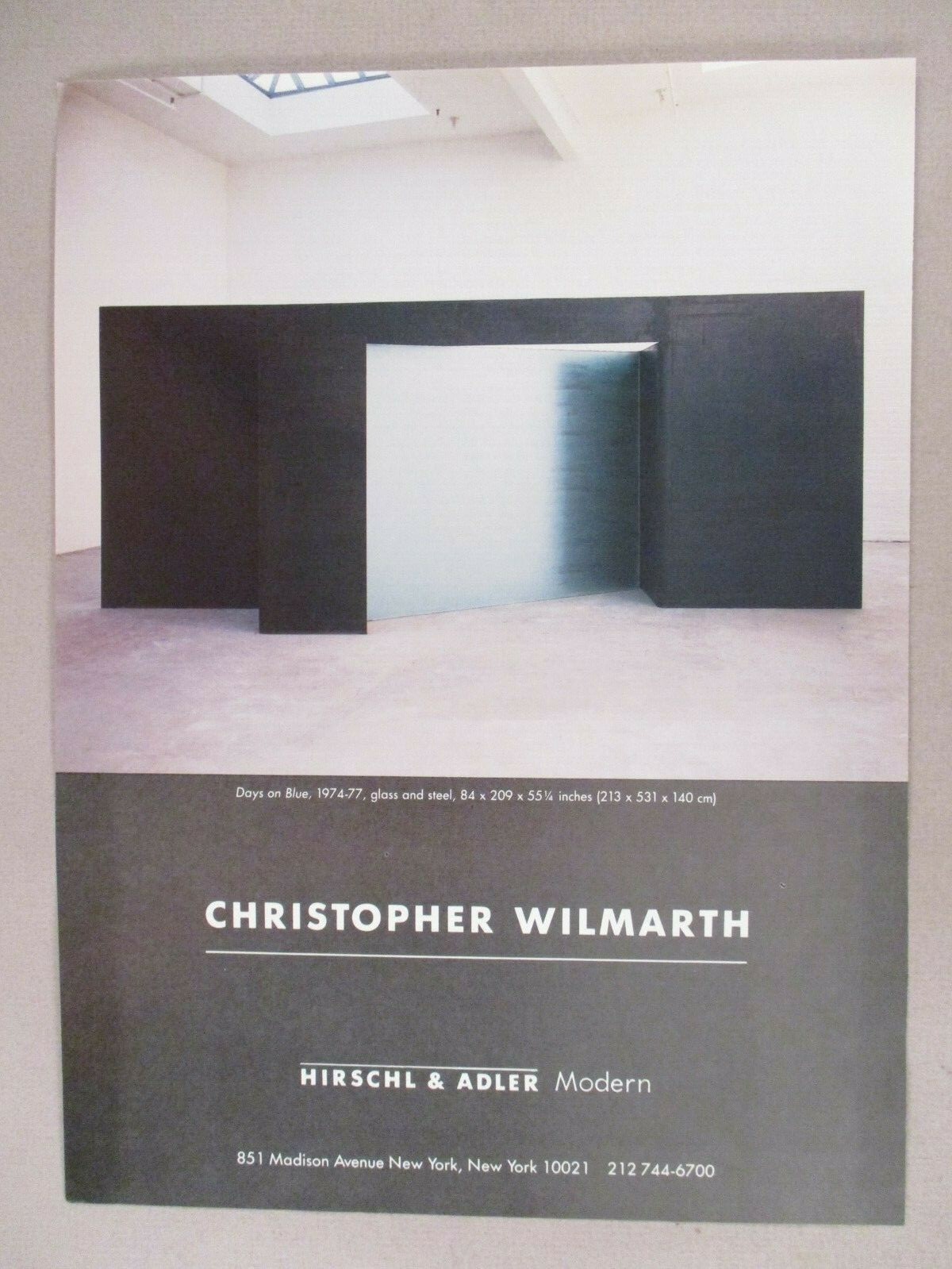 Christopher Wilmarth Art Gallery Exhibit PRINT AD - 1986 | eBay