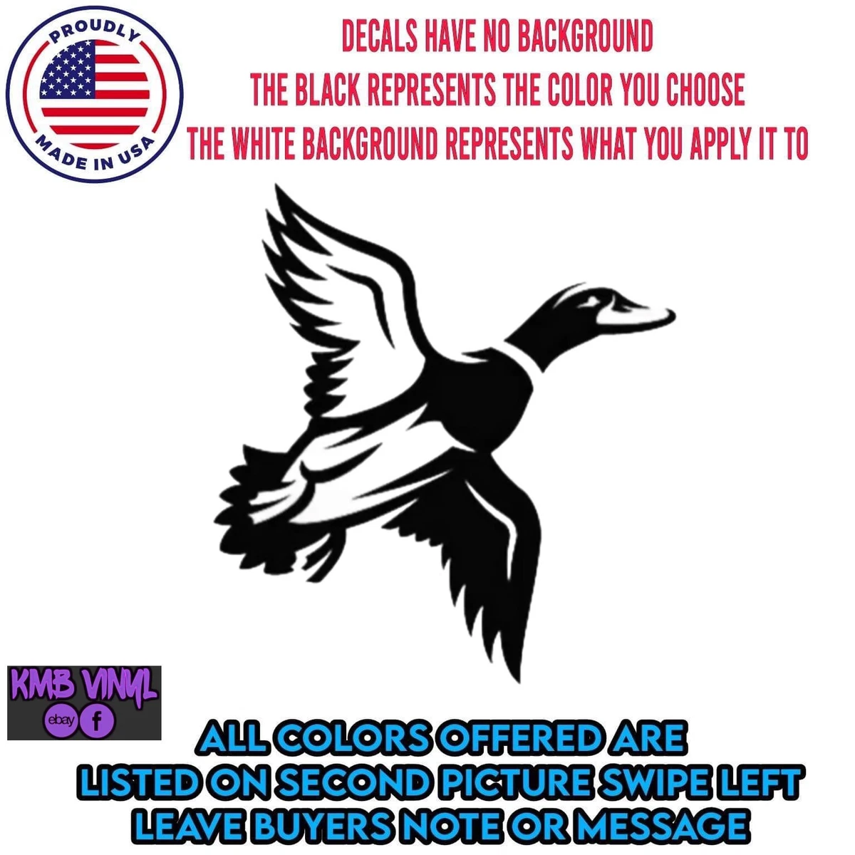 Waterfowl Duck Decals