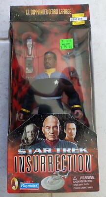 NEW STAR TREK: INSURRECTION! LT. COMMANDER GEORDI LAFORGE, 9" FIGURE ...