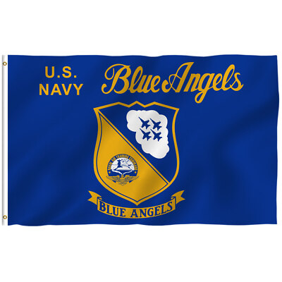 NAVY BLUE ANGELS FLAG 3X5 POLYESTER | eBay