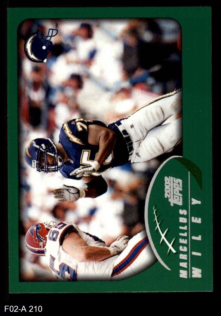 2002 Topps #210 Marcellus Wiley Chargers Columbia 8 - NM/MT | eBay