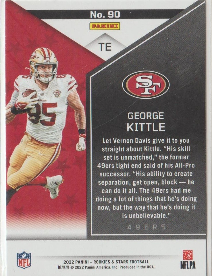 2022 Rookies & Stars Football George Kittle #90 | eBay