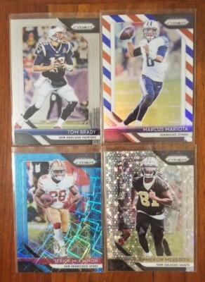 2018 Panini Prizm Veteran Base & Parallel Football Cards #1-119 Pick ...