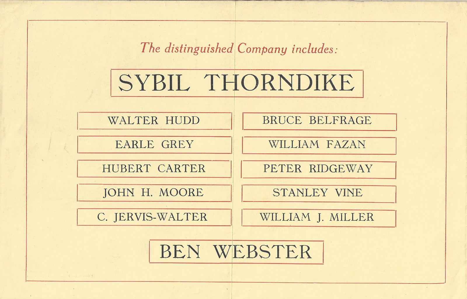 Sybil Thorndike "SAINT JOAN" Ben Webster / Bernard Shaw 1931 Newcastle ...