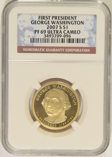 2007-S Washington Presidential Dollar NGC PF-69 Ultra Cameo #09-096 | eBay