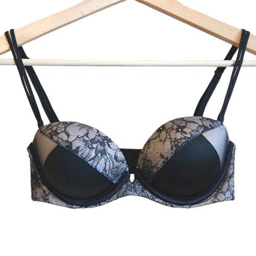 Victoria's Secret Very Sexy Multi-Way Optional Strap Bra Black Women's ...