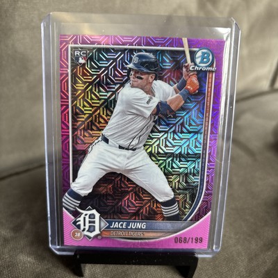 2025 Bowman Chrome Mega Box Jace Jung Pink Mojo Refractor RC /199 #59 ...