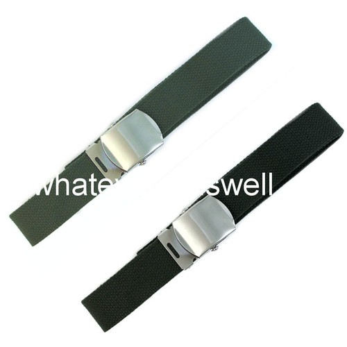 US MILITARY STYLE CANVAS BELT in black olive green camo DPM camouflage ...