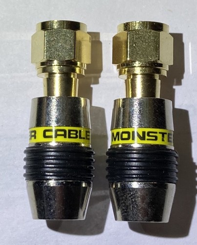 Monster Cable Quick Lock Mini RGB F-Pin Coaxial Connector Coax Wire ...