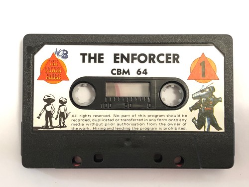 The Enforcer Game Commodore 64 C64 Original Cassette Tape Datasette ...