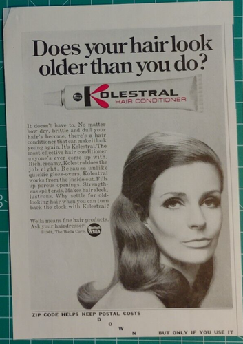 Vintage Ad Does Your Hair Look Older Than You Do? Kolestral Use ...