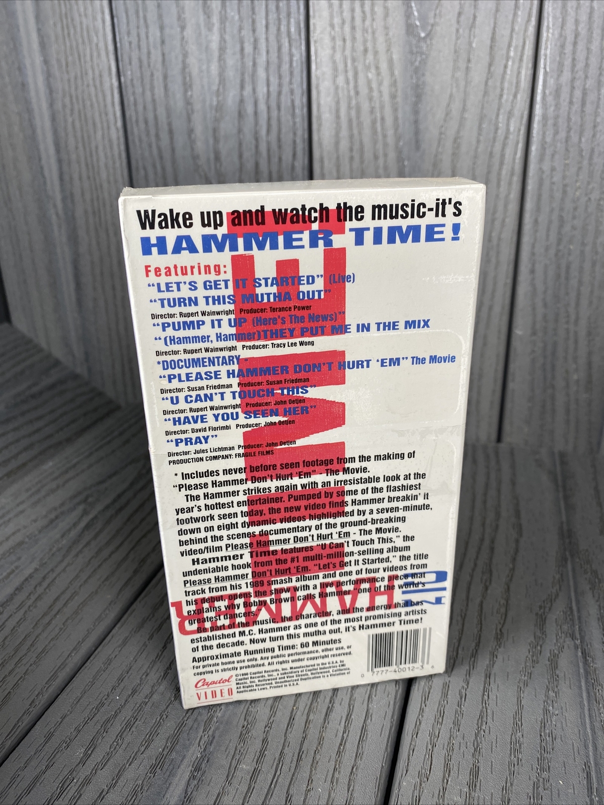 Hammer Time! [Video] by MC Hammer (VHS, Capitol/EMI Records) for sale ...