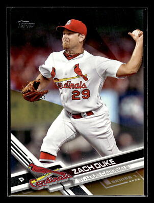 2017 Topps #307 Zach Duke /2017 Gold St. Louis Cardinals Mint+ New | eBay