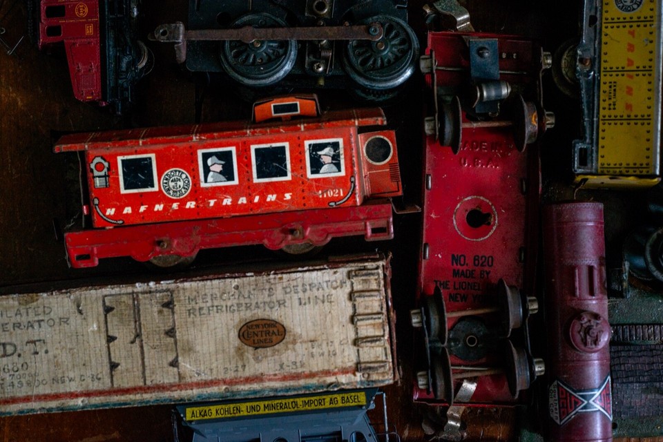 Rare Antique Toy Train Lot - Lionel, Hafner Wyandotte Etc Wood Metal | eBay