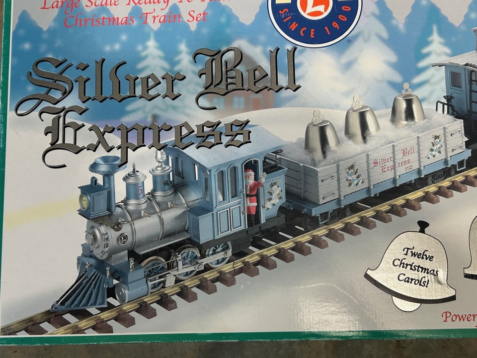 SILVER BELLS EXPRESS / CHRISTMAS STEAM TRAIN SET - G SCALE 8-81024 ...