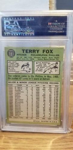 1967 TOPPS TERRY FOX PSA 7 | eBay