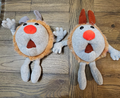 Big Comfy Couch Fuzzy & Wuzzy Dust Bunnies Plush Set (Pair) 1995 | eBay