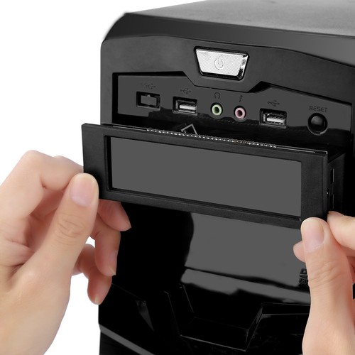 5-Fans Speed Controller Front LCD Panel Computer Fan Controller For PC ...