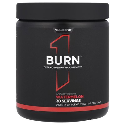2 X Rule One Proteins, Burn , Thermo Weight Management, Watermelon, 7. ...