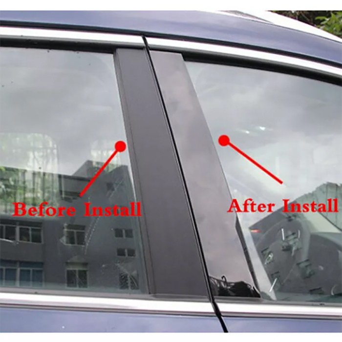 7PCS Car Pillar Post Cover Door Window Trim Fit For Ford Explorer 2002 ...