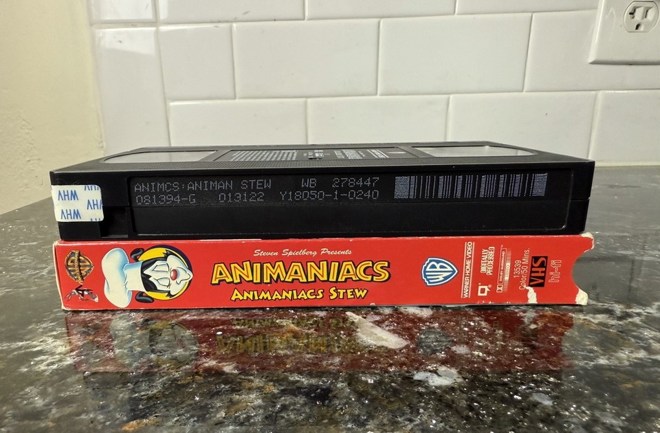 VINTAGE Animaniacs Stew (VHS Tape 1994) Steven Spielberg WB Cartoon 90 ...