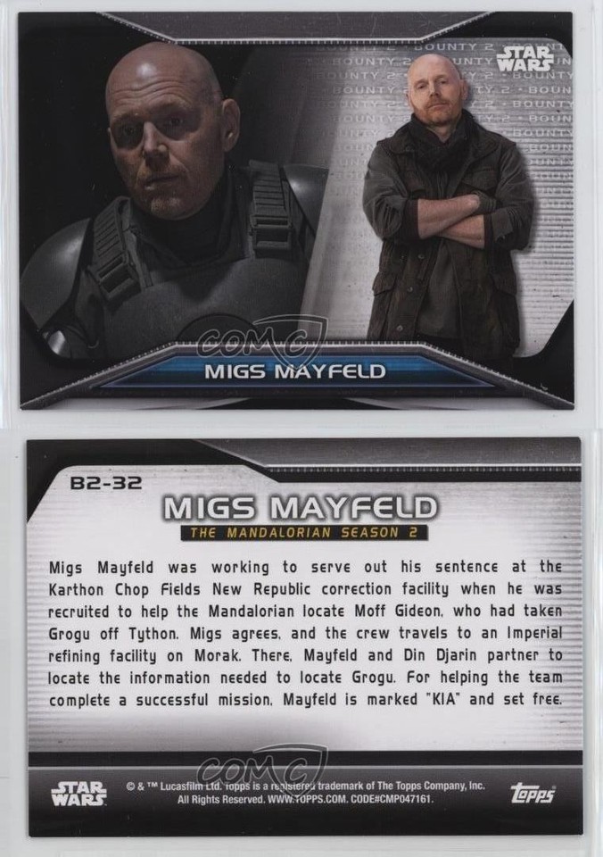 2021 Star Wars Bounty Hunters The Mandalorian Season Level 2 Migs ...