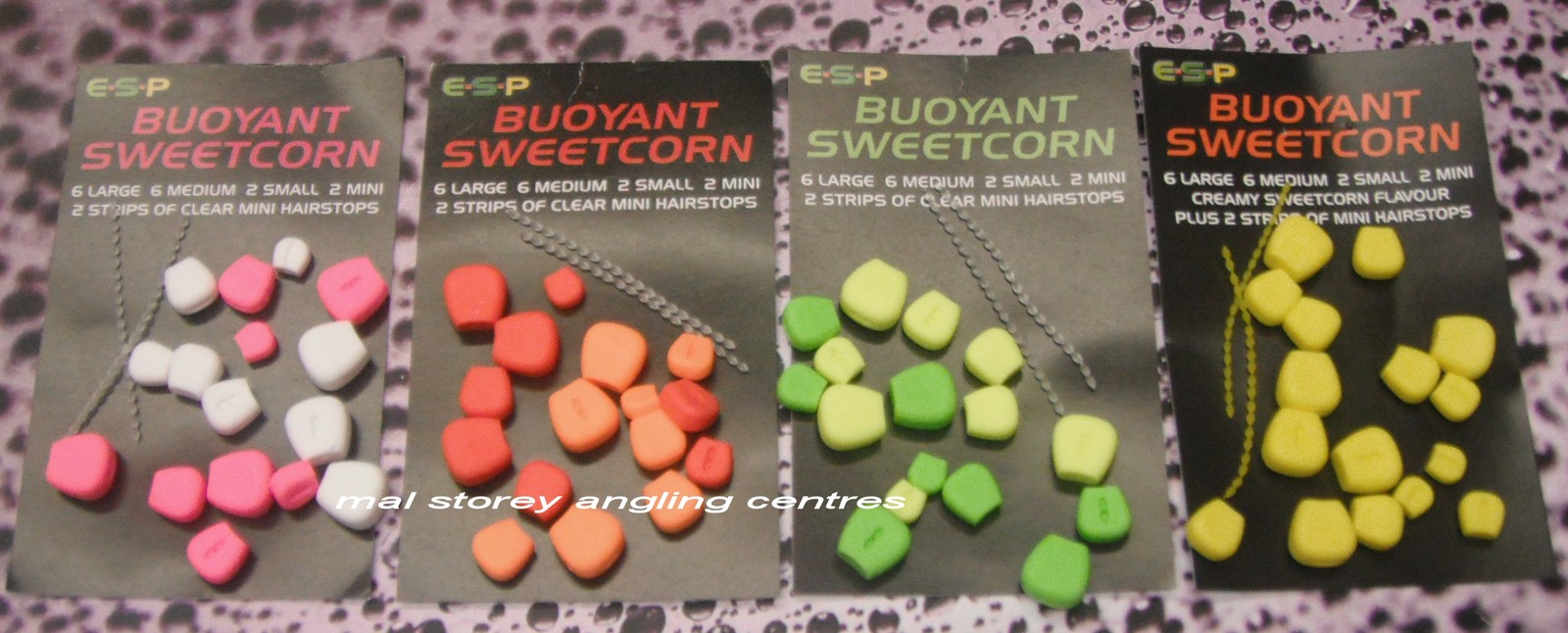 ESP Buoyant Sweetcorn Pop up - Artificial Corn - Bait Hair rig Stops ...