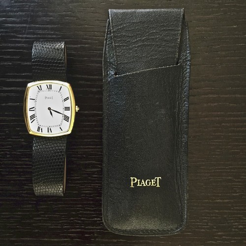 Authentic Vintage Piaget Men's Classic Ultra-Thin Watch 18K Gold Model ...