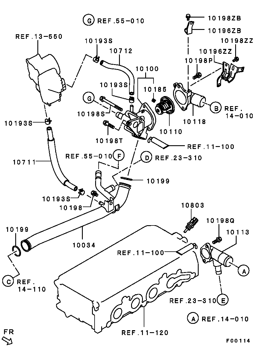 NEW Water Coolant Pipe For Galant 2004-2012 Eclipse 2.4L Automatic | eBay