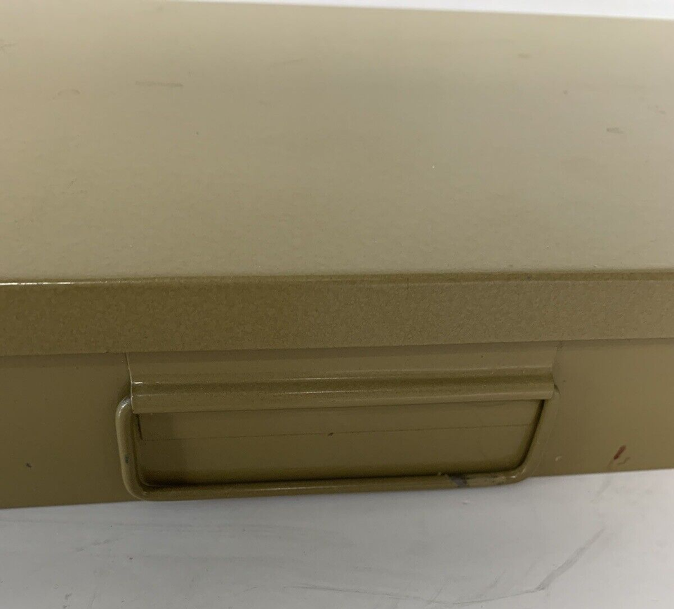 Vintage Gold Metal 35mm 2x2 Photo Slide Storage Case Box Holds 150 ...