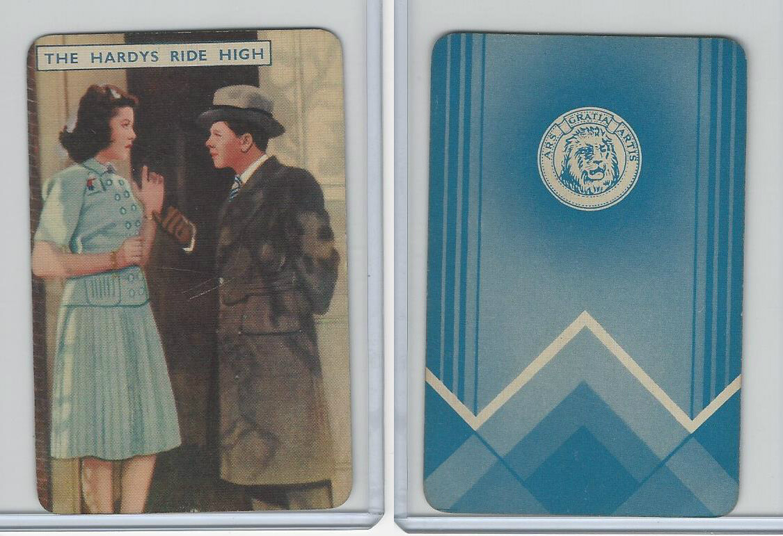 1939 Film Fantasy Card Game, The Hardys Ride High, (C) | eBay