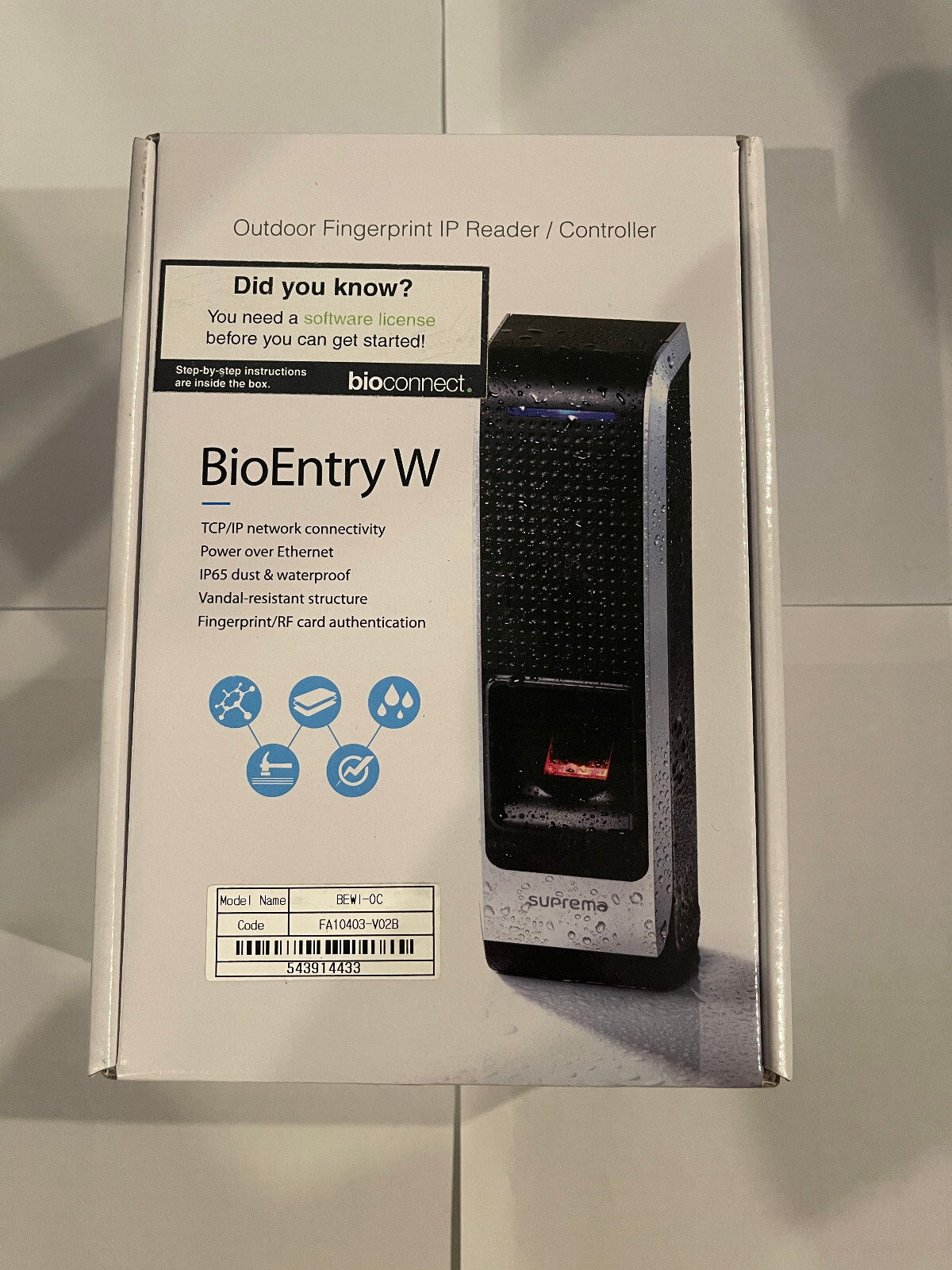 Suprema Bioconnect BioEntry W BEWI-OC - NIB | eBay