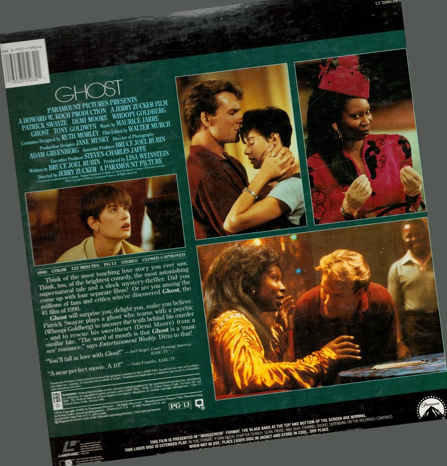 Ghost (Laserdisc, 1991) 13023250321| eBay