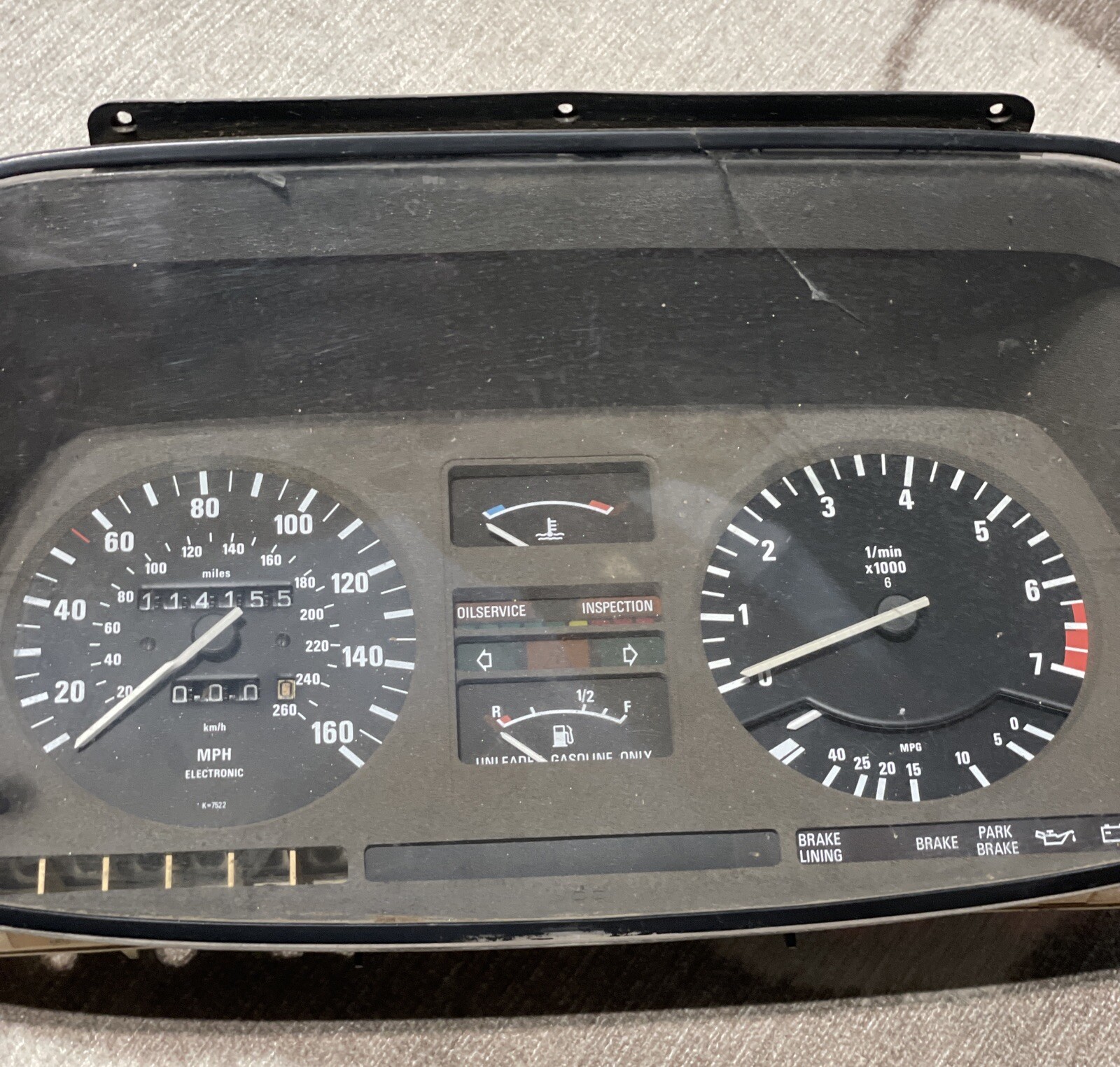 1982-1984 BMW E23 733 E28 533 DASH CLUSTER SPEEDOMETER INSTRUMENT GAUGE ...