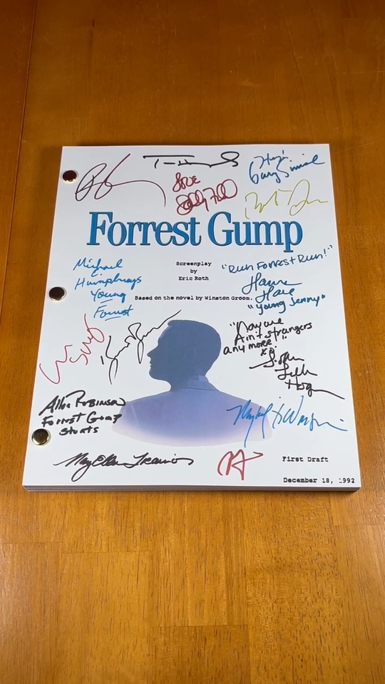 Forrest Gump Script Signed- Autograph Reprints- 131 Pages- Tom Hanks | eBay