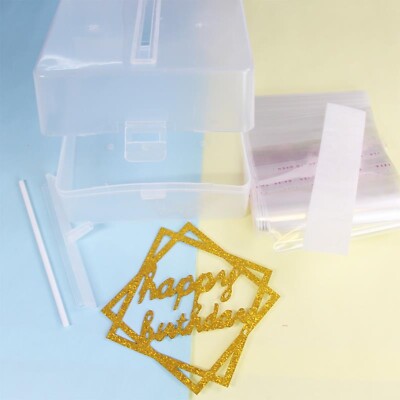 5Sets Cake Reusable Money Pulling Box ATM Happy Birthday Cash Pull Box ...