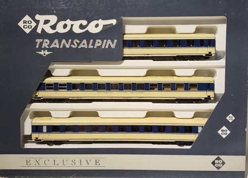 ROCO Transalpin HO 43053 43054 OBB 4010 Locomotive & 5 Car Set | eBay