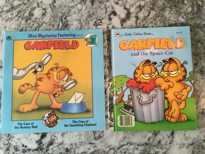 Lot of 2 Garfield Books Garfield and the Space Cat Mini Mysteries ...