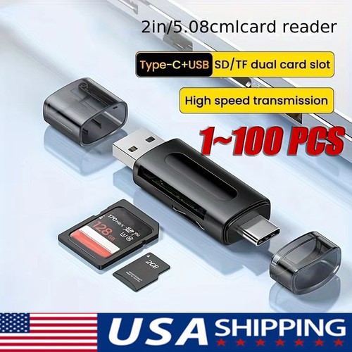Card Reader USB 3.0 To SD Micro TF Memory Card Adapter PC Laptop ...