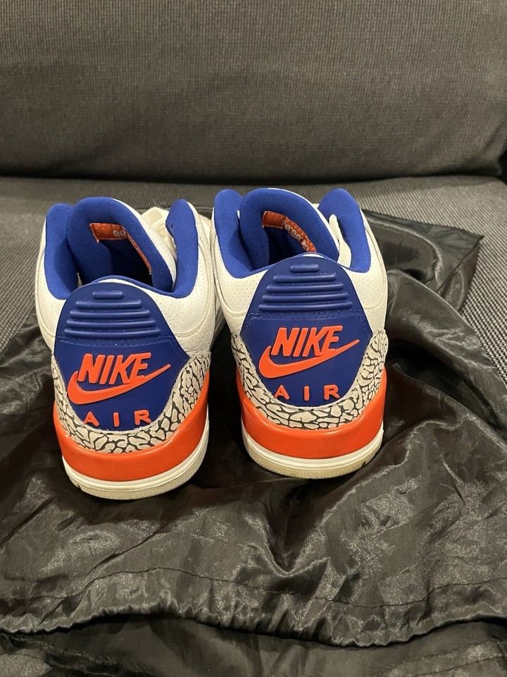 Rare Air Jordan 3 Retro Knicks Custom tab Size 11 Used 1 of 1 ...
