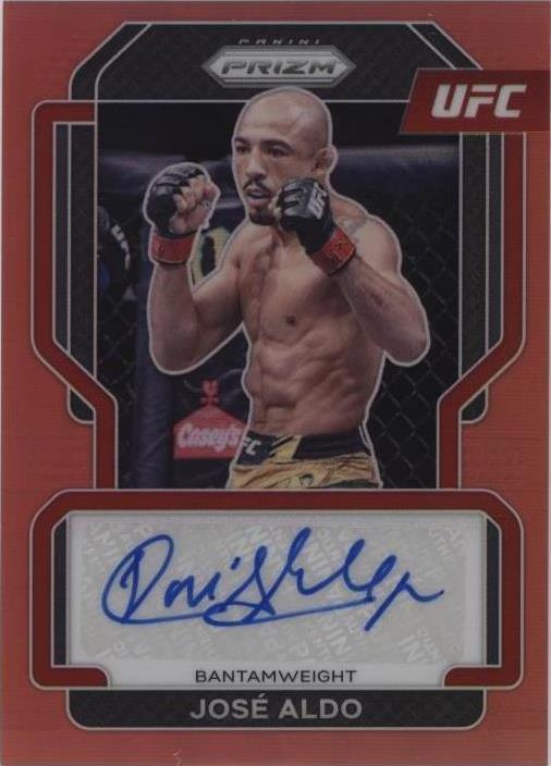 2022 Panini Prizm UFC - Signatures Jose Aldo #SG-JAD Red Prizm /99 (AU ...