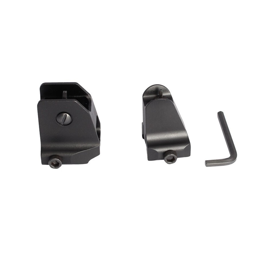 Metal DD FIXED FRONT/REAR SIGHT COMBO- CNC aluminum alloy-Black | eBay