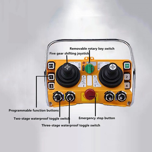 Wireless Industrial Remote Controller Electric Hoist Remote Control F24 ...