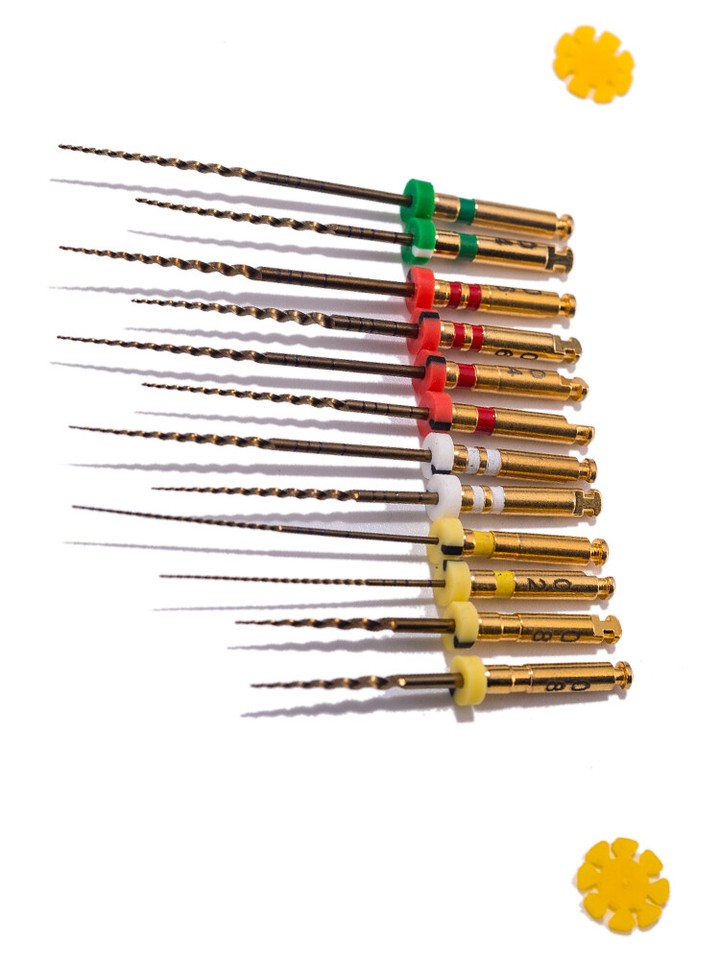 6pc Endodontic Dental Endo Files X3-Pro Gold Taper Root Canal Rotary ...