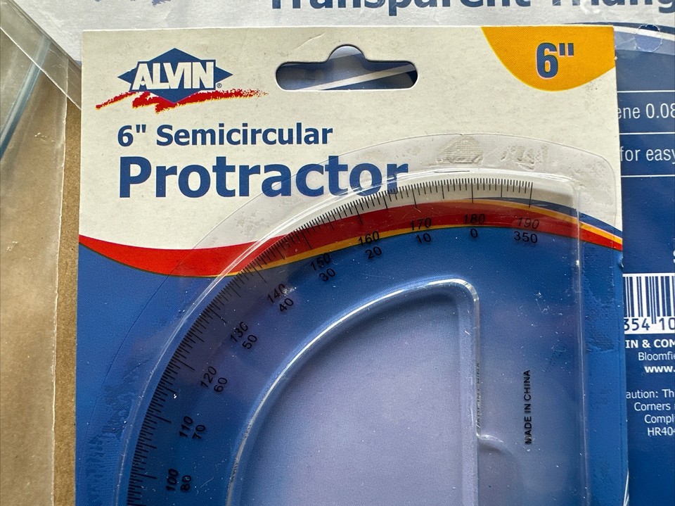 Alvin Drawing Tools - French Curve, Ruler, Protractor, Triangle | eBay