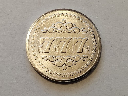 Lucky 777 Pocket Coin - Silver Tone, Good Luck, Casino | eBay