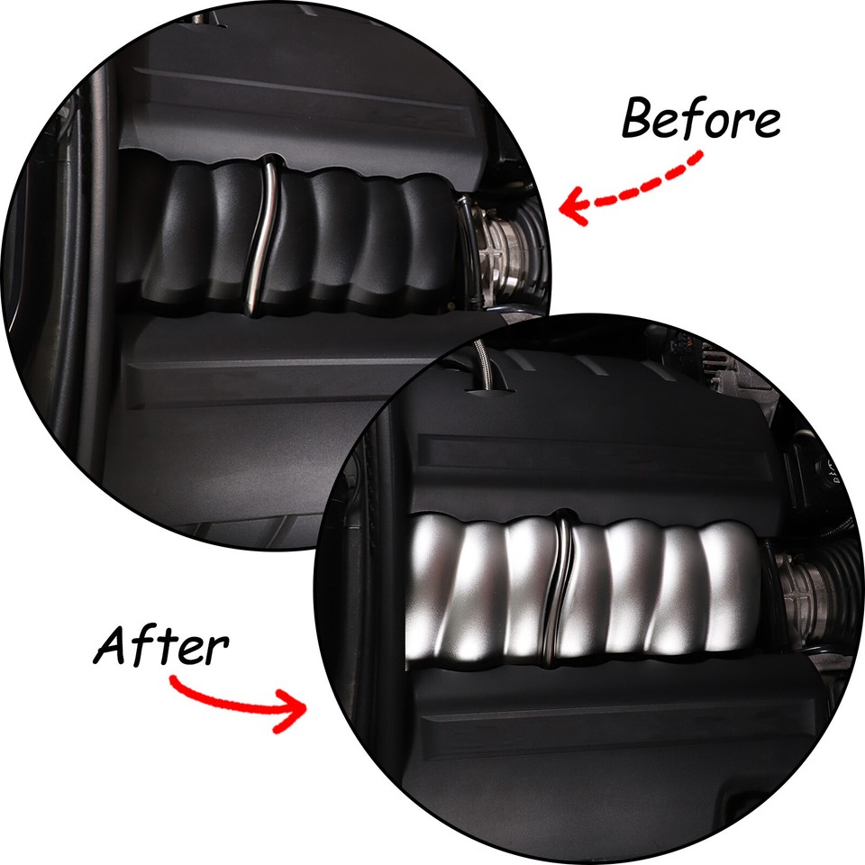 Aluminum LS3 Engine Intake Plenum Cover Dress Up Fits Corvette C6 2005 ...